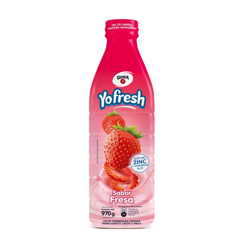 Bebida Láctea Gloria Yofresh Sabor Fresa 970g | Tottus Perú