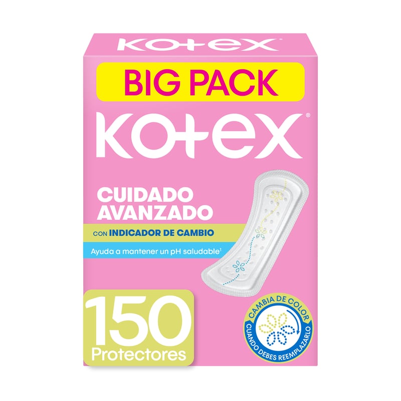 Protectores Diarios Kotex Con Indicador De Ph Pack 150 Und | Tottus Perú