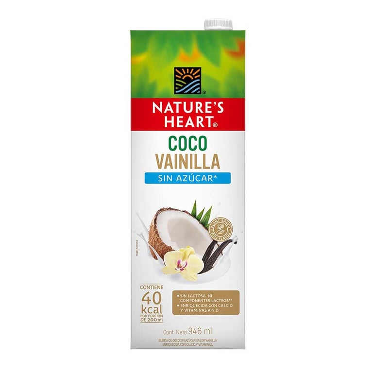 Bebida de Coco Sabor Vainilla Nature's Heart sin Azúcar 946 mL | Tottus ...