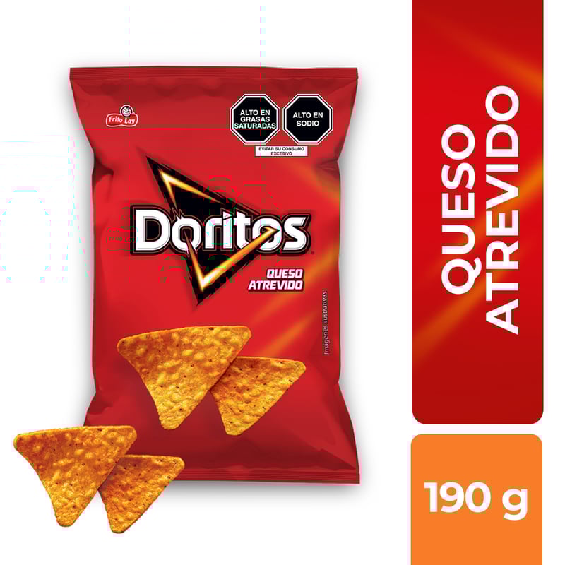 Doritos Queso Atrevido 190g | Tottus Perú
