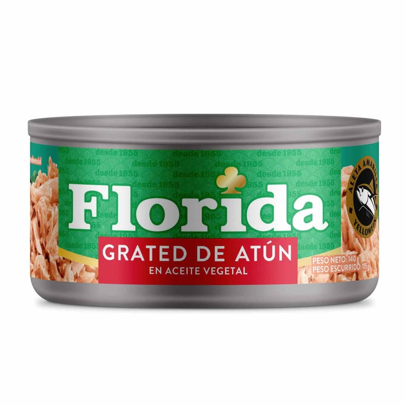 Grated de Atún Florida en Aceite Vegetal Lata 140 g | Tottus Perú