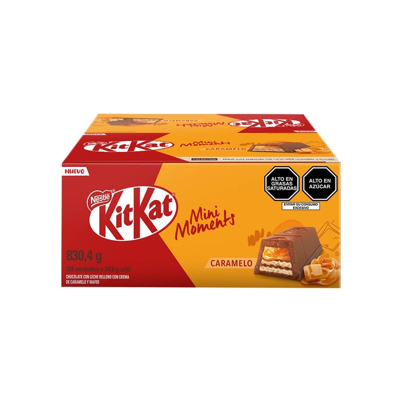 Oblea Kit Kat Chocolate con Crema de Caramelo 24 Unidades | Tottus Perú