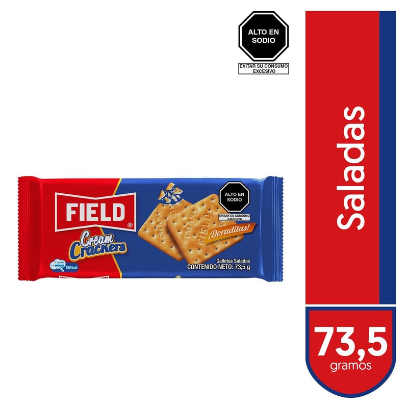 Galletas Cream Crackers Field 73.5g | Tottus Perú