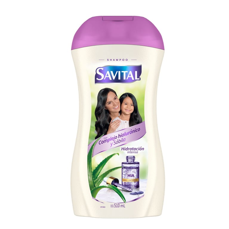Shampoo Savital Complejo Hialuronico Sabila Botella 510 mL | Tottus Perú