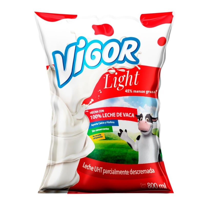 VIGOR LECHE LIGHT BL X 800ML | Tottus Perú