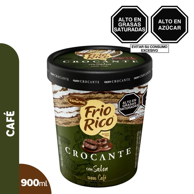 HELADO FRIO RICO CROCANTE C/SALSA CAFE X 900ML | Tottus Perú