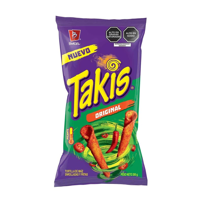 Tortillas De Maiz Barcel Takis Original Bolsa 200 g | Tottus Perú