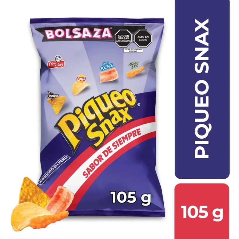Snacks Piqueo Snax 105g | Tottus Perú