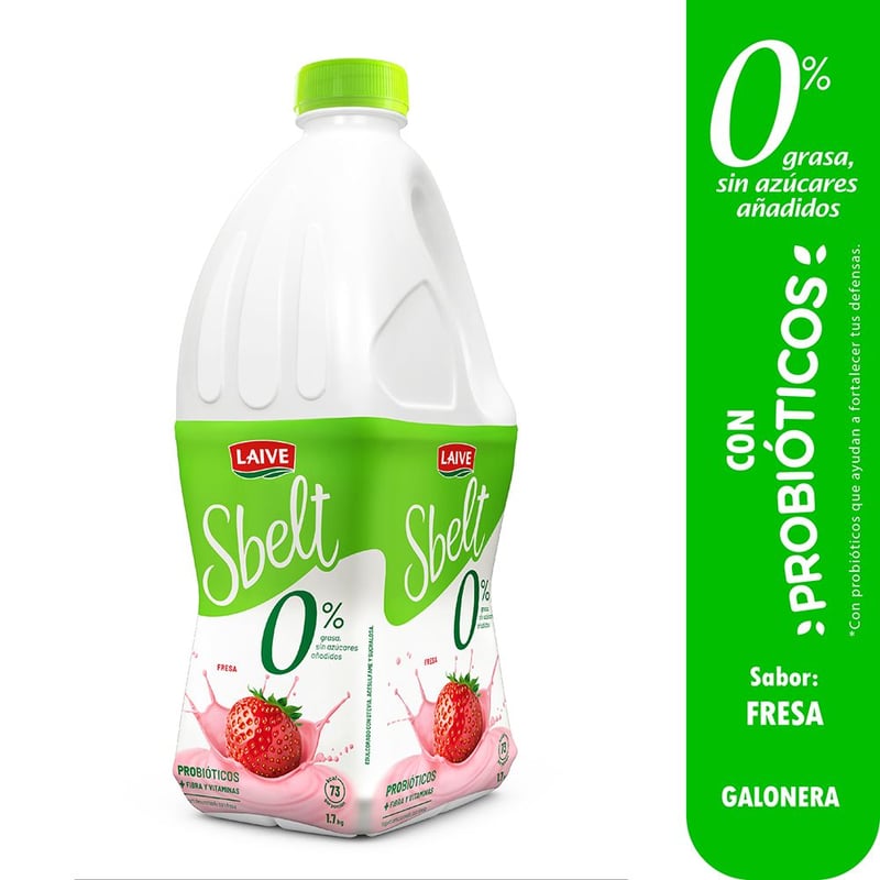 Yogurt Descremado Fresa Sbelt 1.7Kg | Tottus Perú