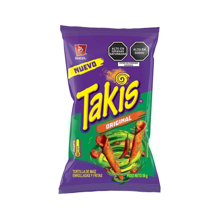 Tortillas De Maiz Barcel Takis Original Bolsa 56 g | Tottus Perú