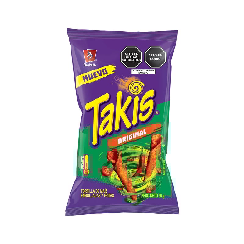 Tortillas De Maiz Barcel Takis Original Bolsa 56 g | Tottus Perú
