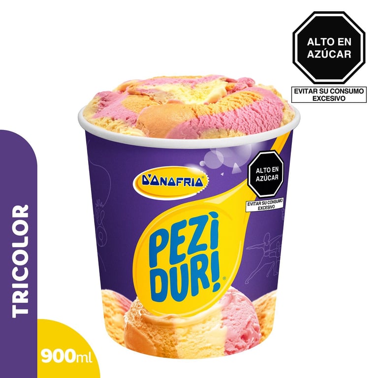 Helado Donofrio Peziduri Tricolor 900 mL | Tottus Perú