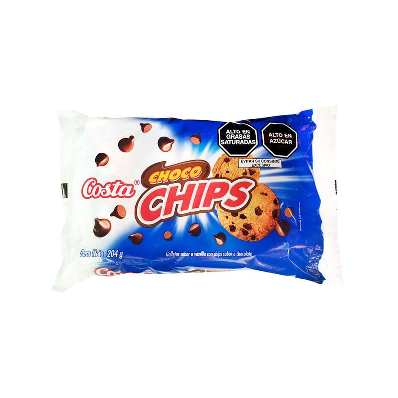 Galleta Costa Chocochips Vainilla Bolsa 34 g Sixpack | Tottus Perú