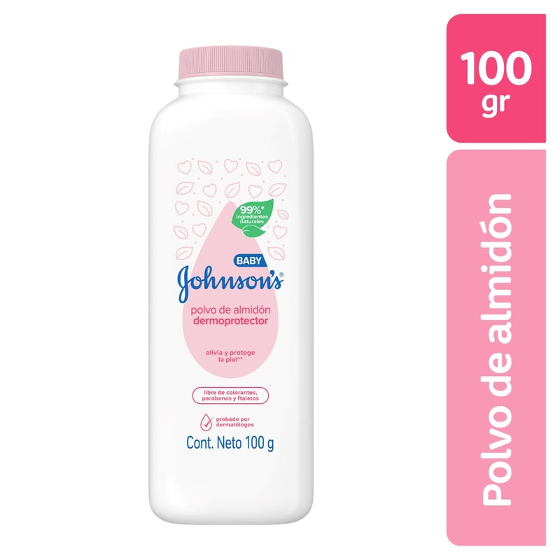Talco Para Bebé Johnsons Baby Protección Pura Envase 100 g | Tottus Perú