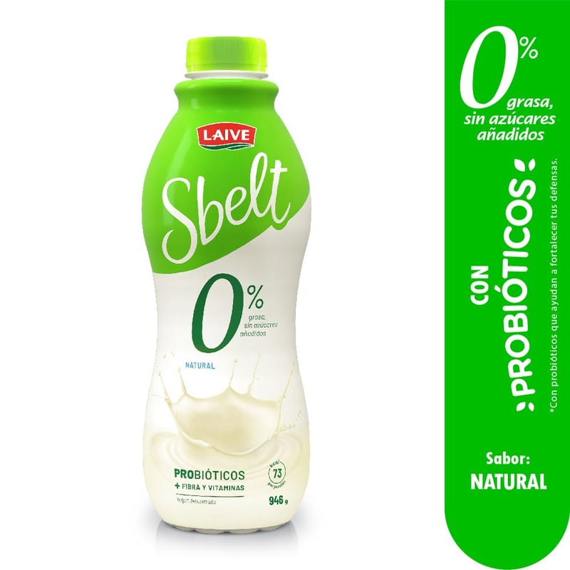 Yogurt Descremado Natural Sbelt 946g | Tottus Perú
