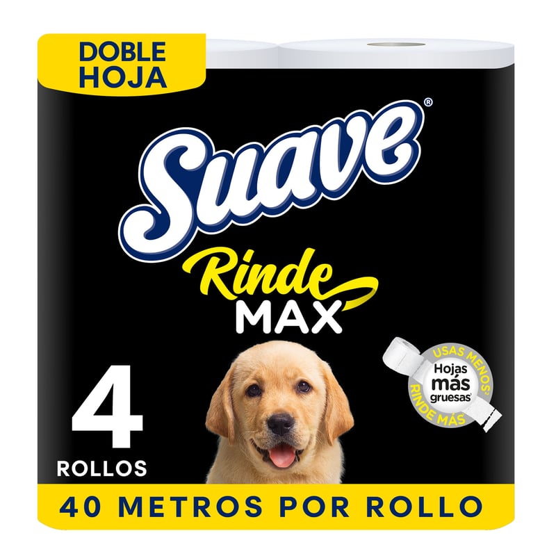 Papel Higiénico Suave Resistemax Mega Rollo 4 und 40 m SUAVE ...