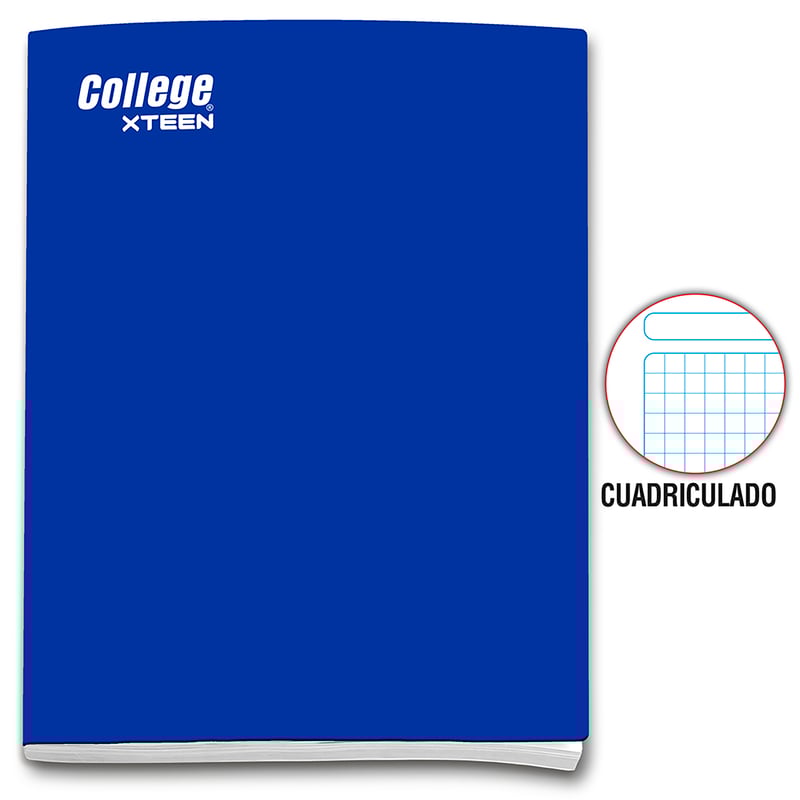 Cuaderno Cuadriculado College Xteen Deluxe 80 Hojas | Tottus Perú