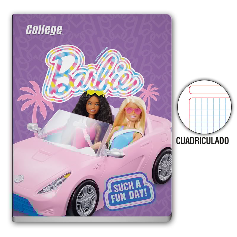 Cuaderno Cuadriculado College Barbie Deluxe 80 Hojas | Tottus Perú