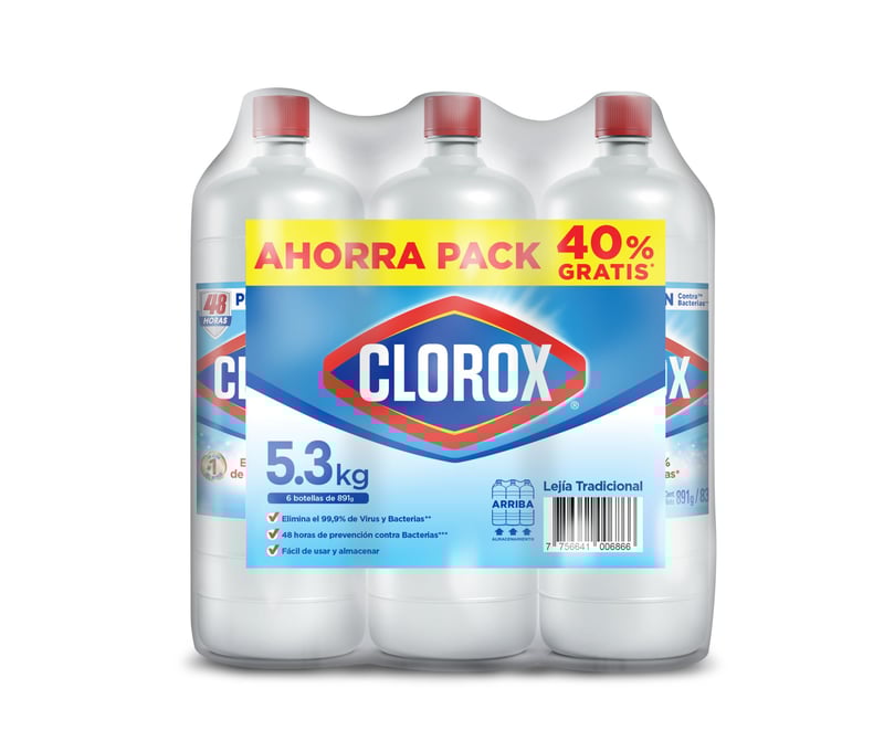 Lejía Clorox 6 botellas | Tottus Perú