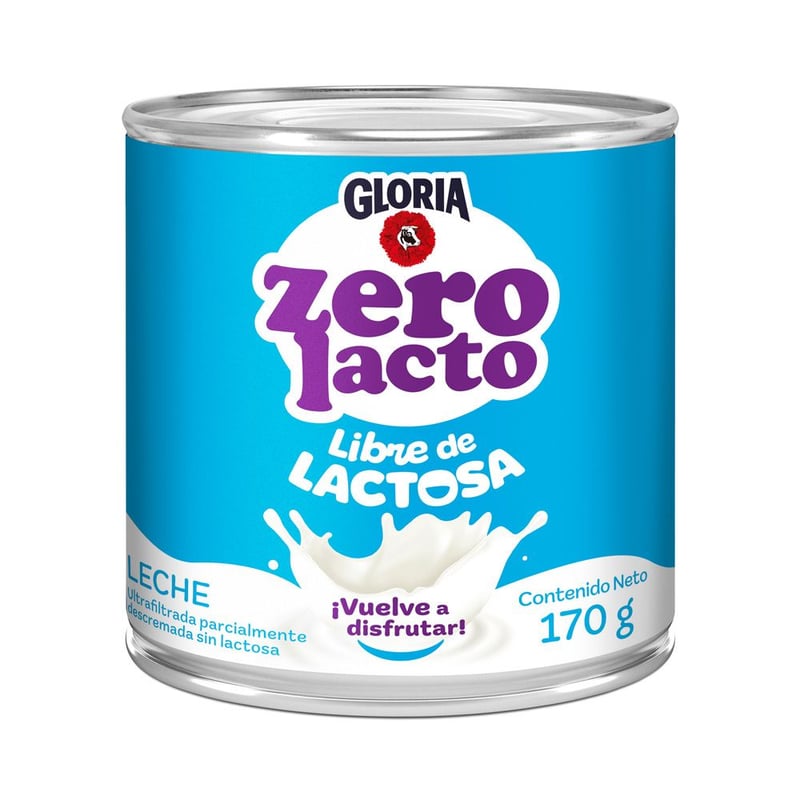 Leche Gloria Zero Lacto Sin Lactosa x 170 g | Tottus Perú