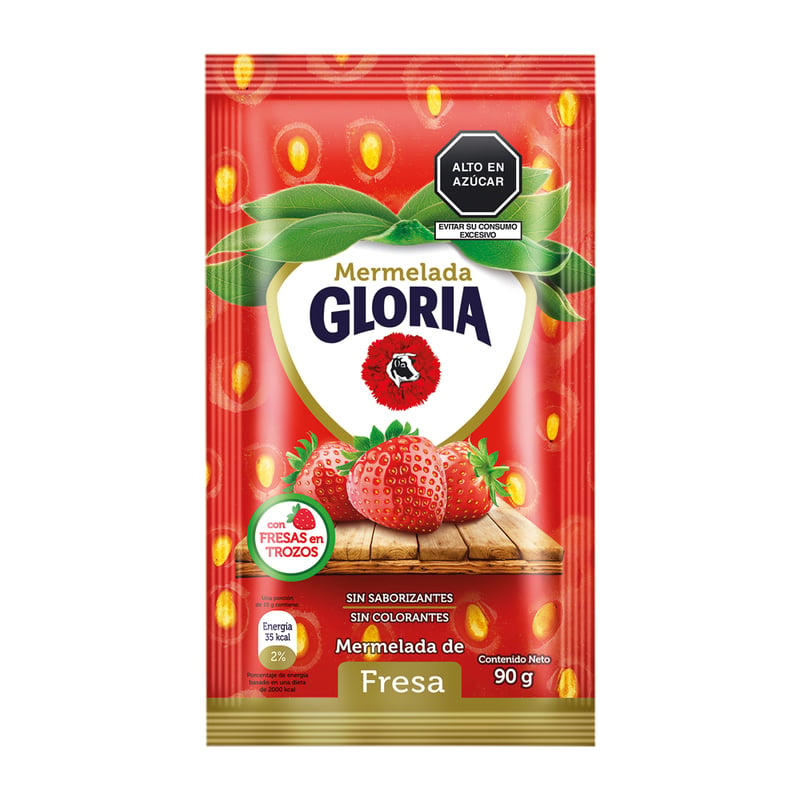 Gloria Mermelada Fresa x 90 g | Tottus Perú