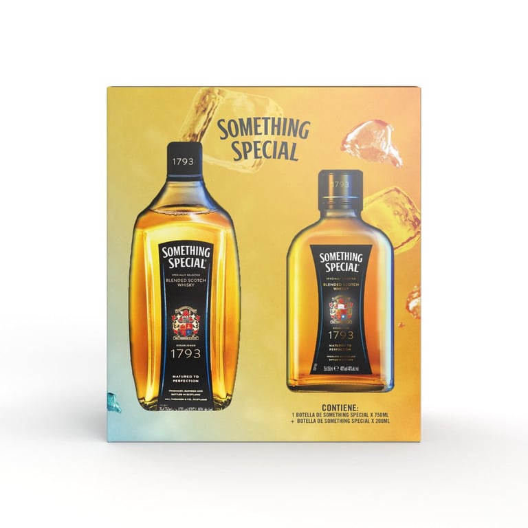 Pack Whisky Something Special 750 mL + Something Special 200 mL ...