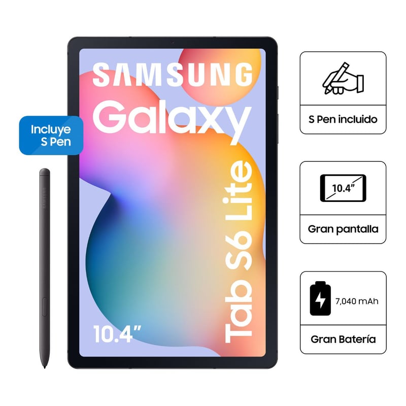 Galaxy Tab S6 Lite 2024 4GB+128GB Graphite | Tottus Perú