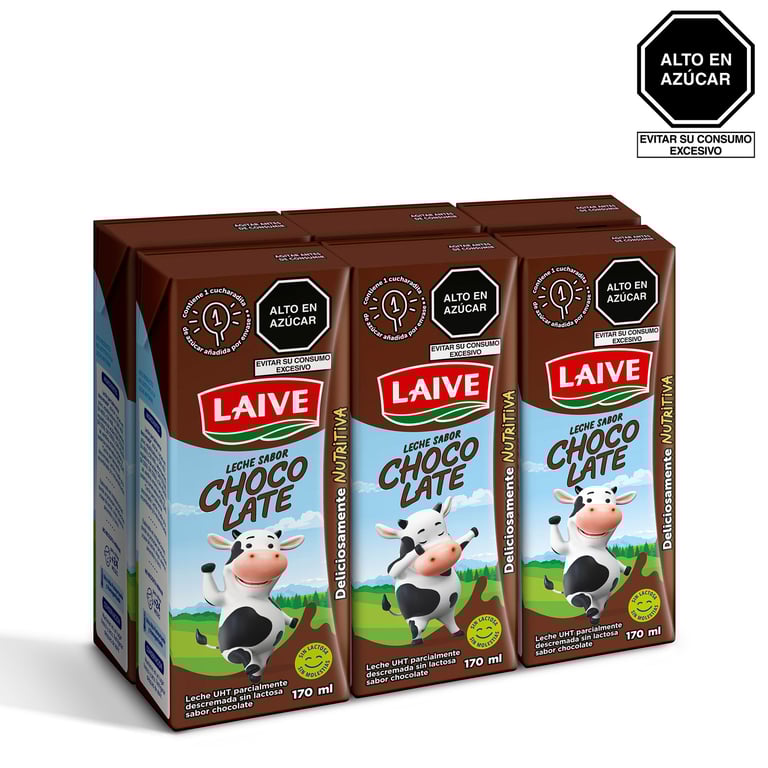 Sixpack Leche Laive Sabor Chocolate Caja x 170 mL | Tottus Perú
