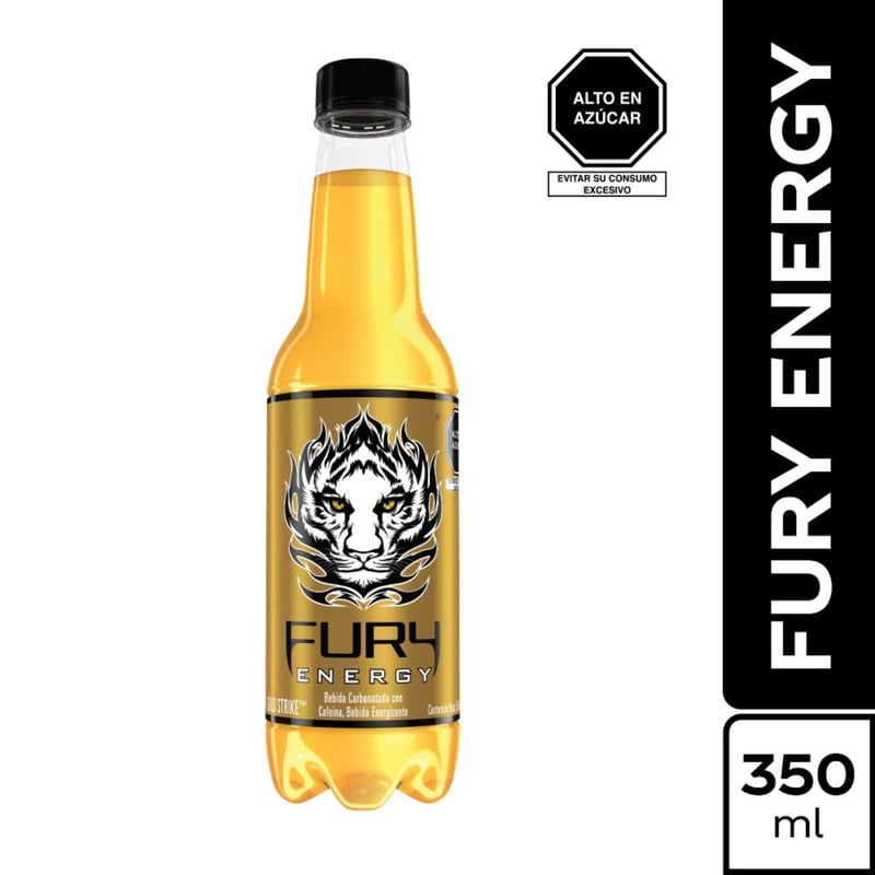 Bebida Energizante Fury Energy Gold Botella 350 mL | Tottus Perú