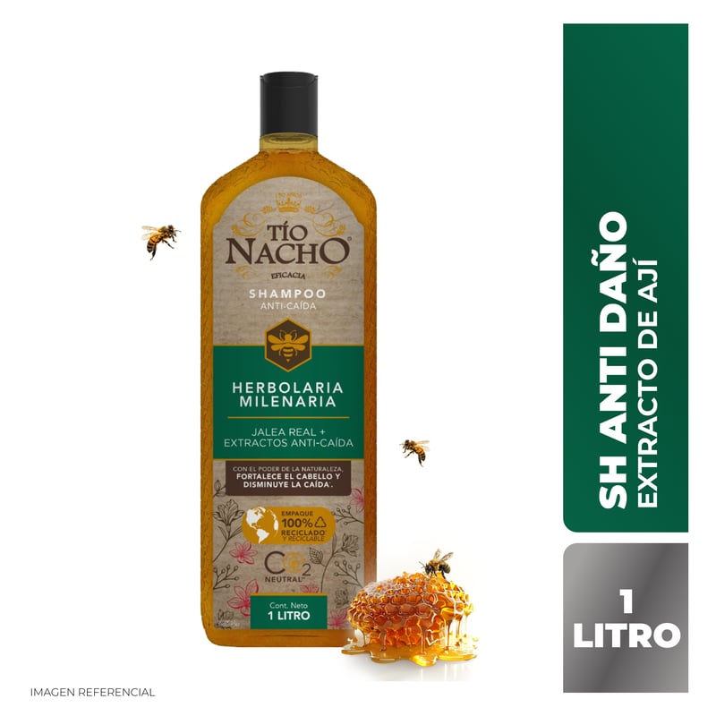 Shampoo Tio Nacho Herbolaria Milenaria Botella 1 L | Tottus Perú