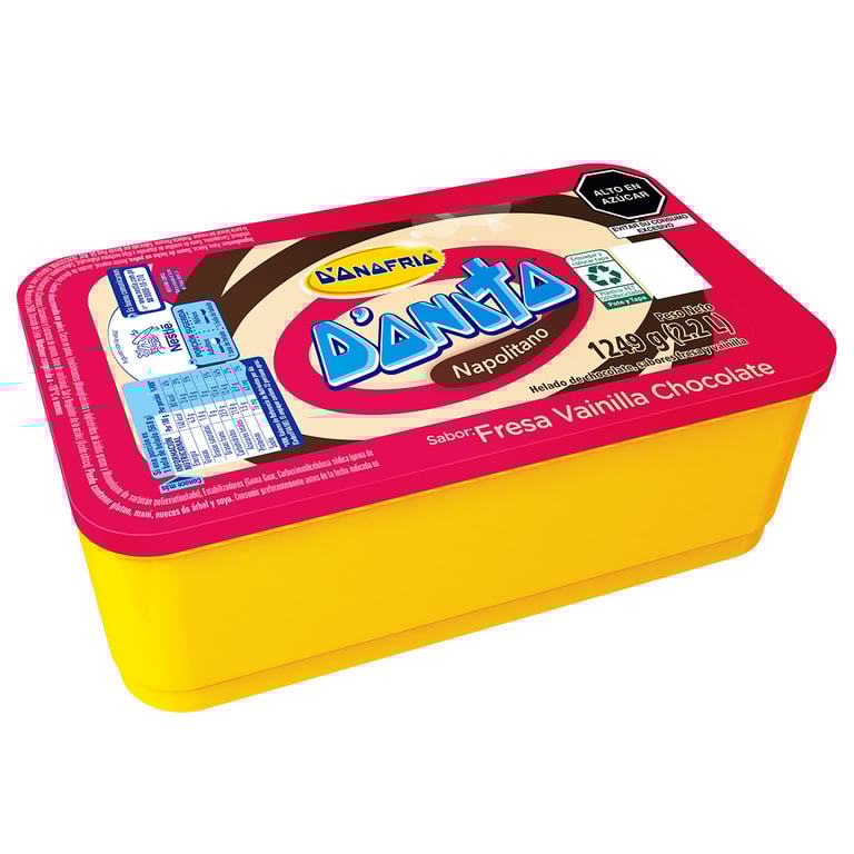 HELADO DONITO NAPOLITANO POTE X 2.2L | Tottus Perú