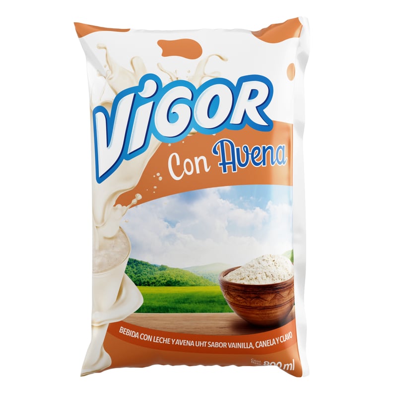 Bebida UHT Vigor Con Avena Bolsa 800 mL | Tottus Perú