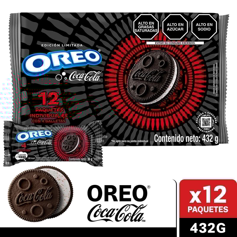 Galletas Oreo Sabor Coca Cola x 432 g | Tottus Perú