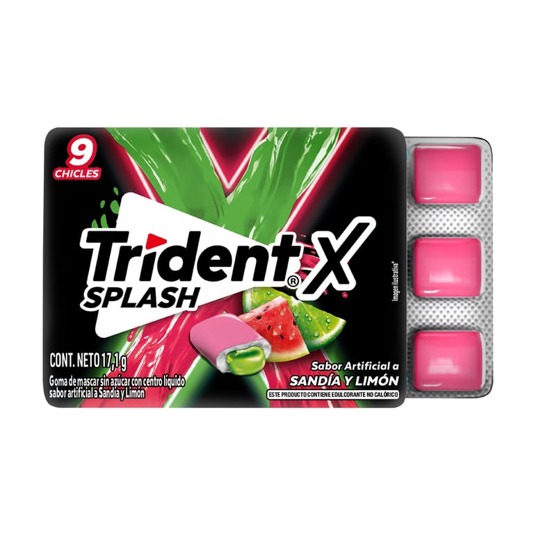 Trident Splash Sandía Limón x 17.1 g | Tottus Perú