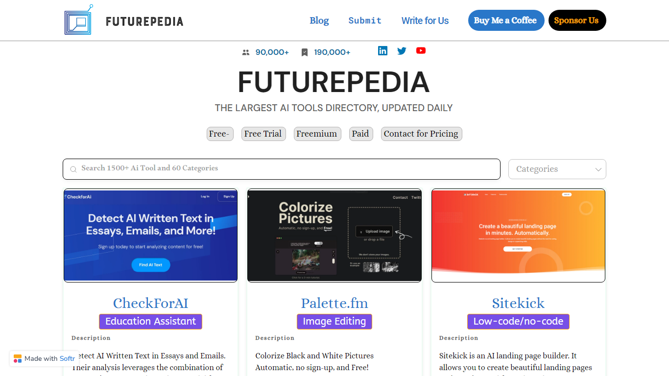 Find 10+ Futurepedia alternatives and similar tools