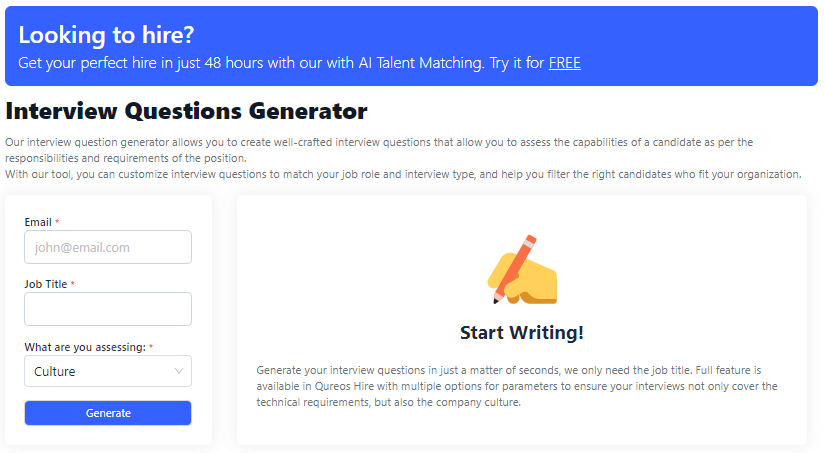 Recent Update and Overview of Interview Question Generator - for 2025