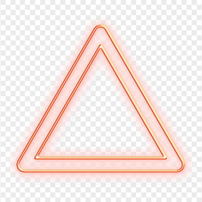 HD Red Aesthetic Neon Triangle PNG | Citypng