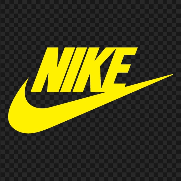 HD White Outline Neon Nike Text Logo PNG | Citypng