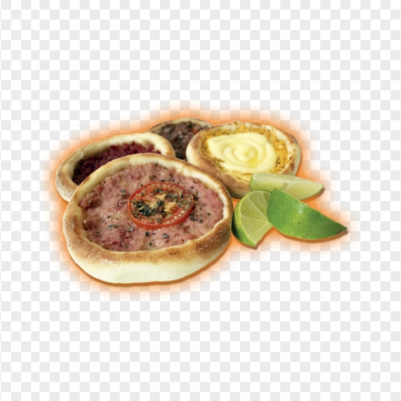 Esfiha Aberta Pizza with Lemon Lebanese Cuisine HD PNG | Citypng