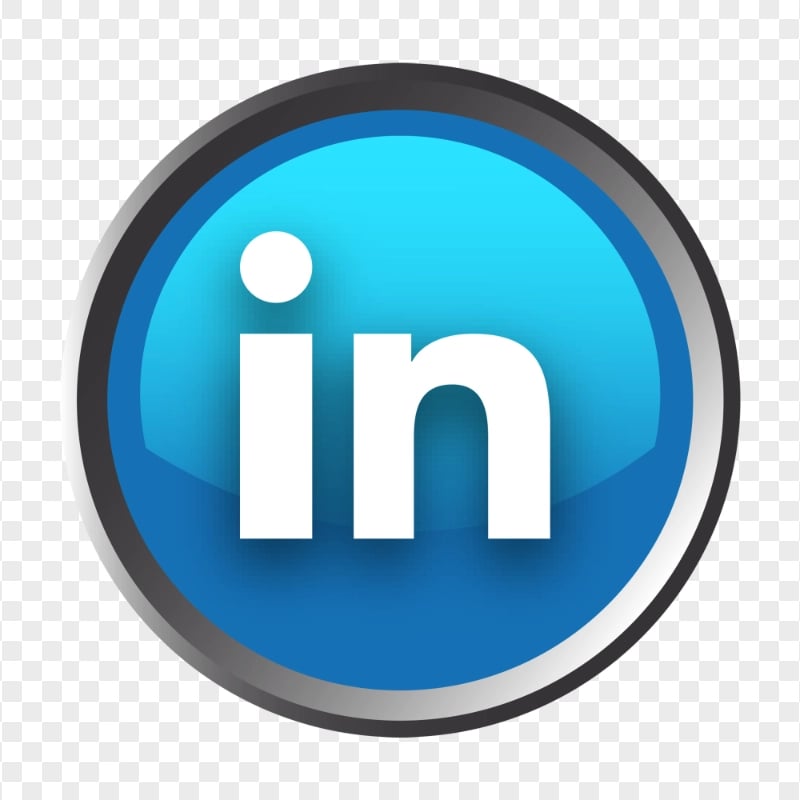 HD Round Linkedin Button Icon Transparent PNG | Citypng