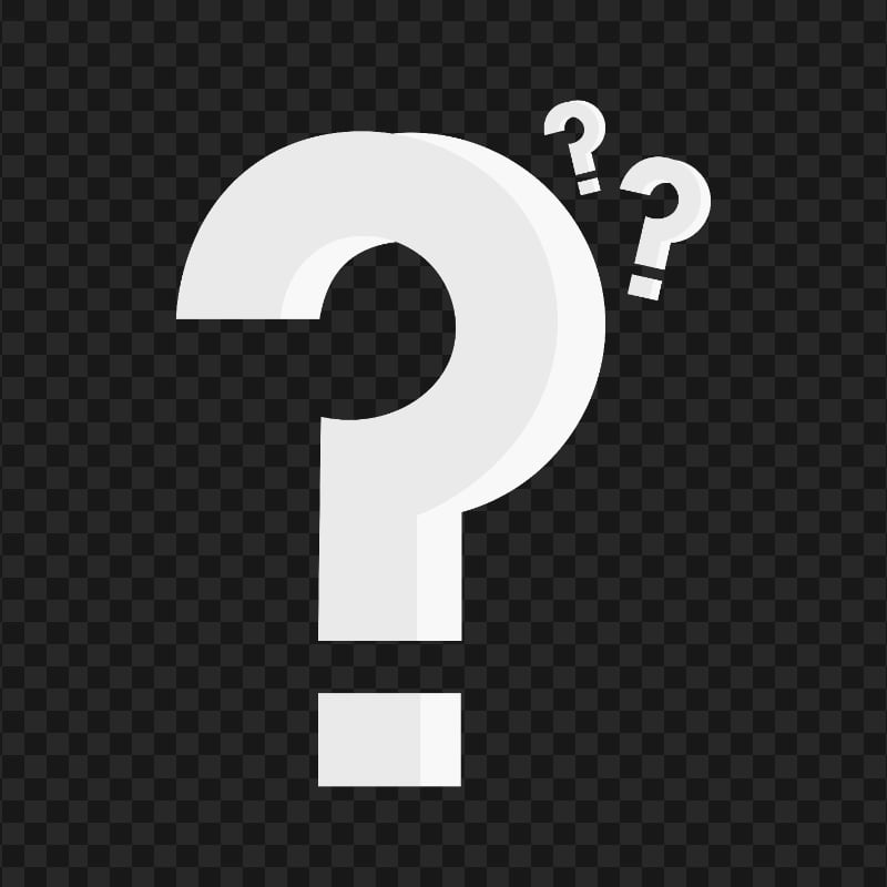 Vector 3D White Question Marks Icon Image PNG | Citypng