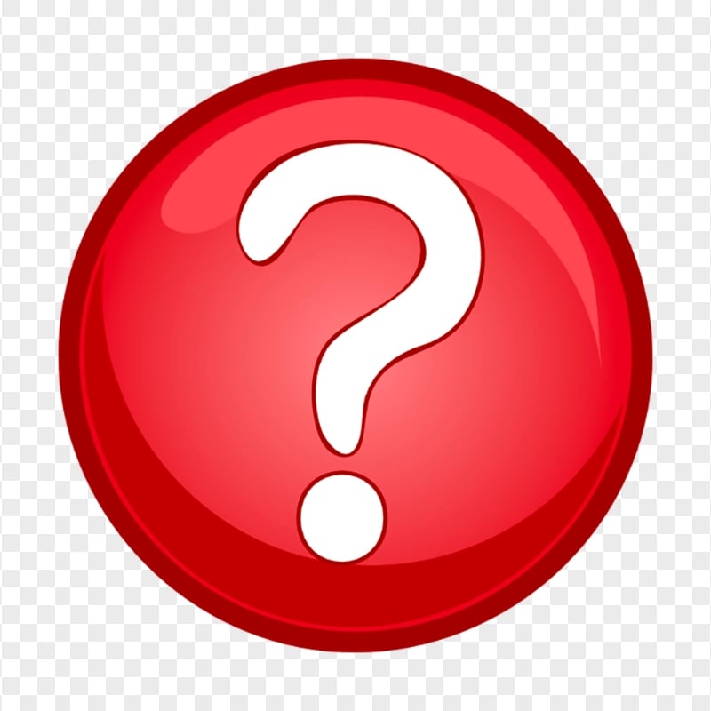 Red & White Clipart Circle Question Mark Icon PNG | Citypng