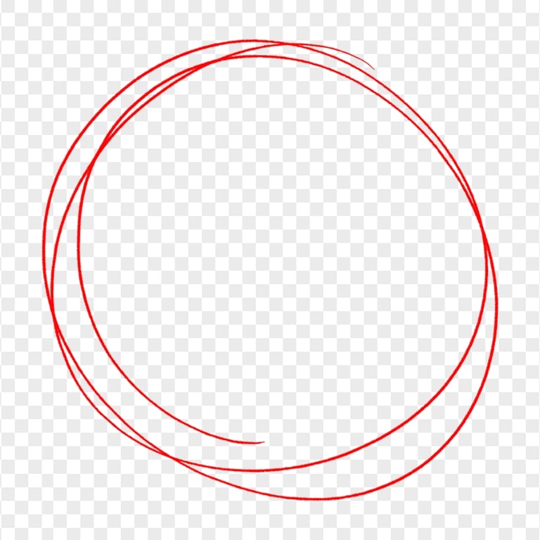 Doodle Sketch Lines Red Circle Transparent PNG | Citypng