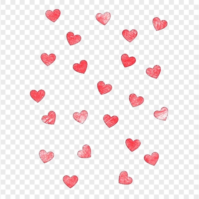 Falling Red Shading Hearts Love Valentine PNG | Citypng