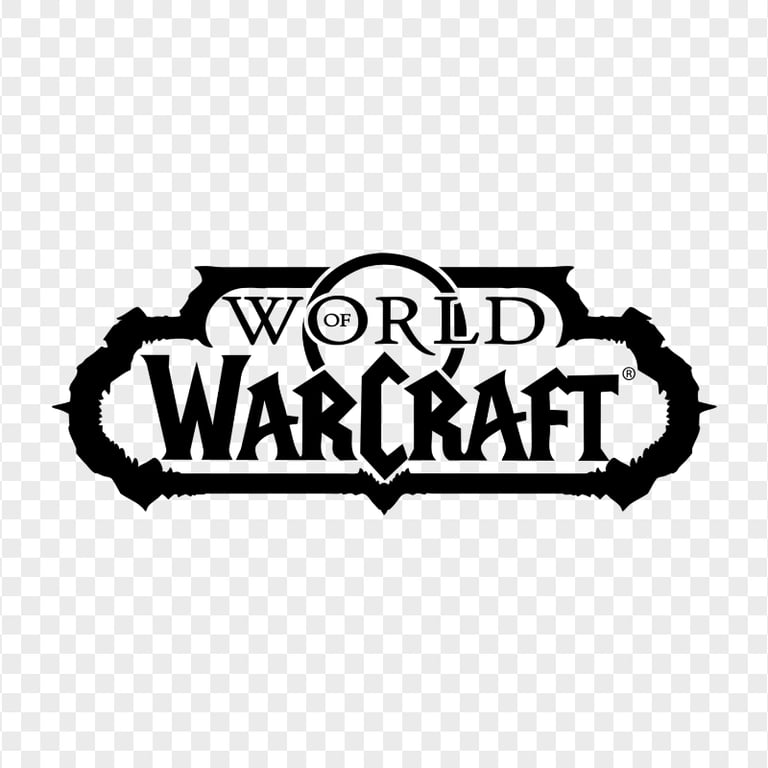 World of Warcraft Black Logo PNG Image | Citypng