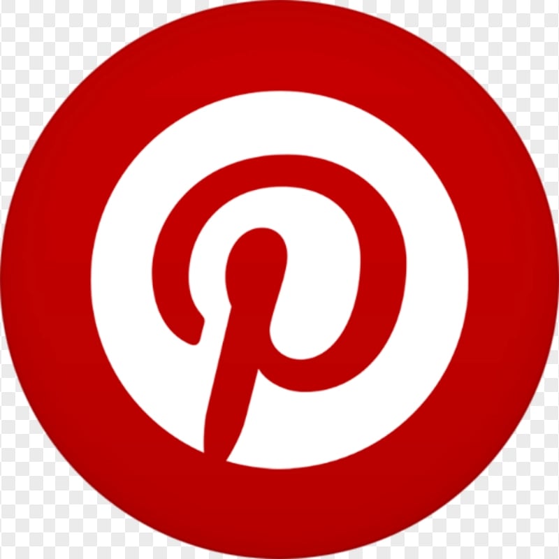 Red And White Pinterest Round Icon Logo | Citypng