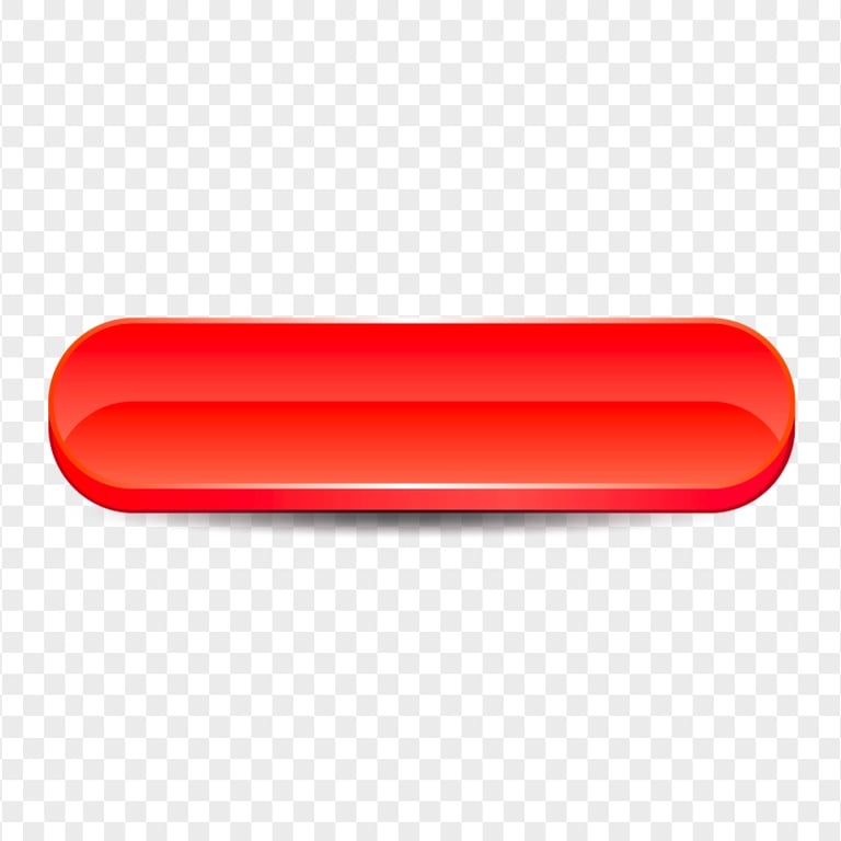 3D Red Vector Blank Button PNG Image | Citypng