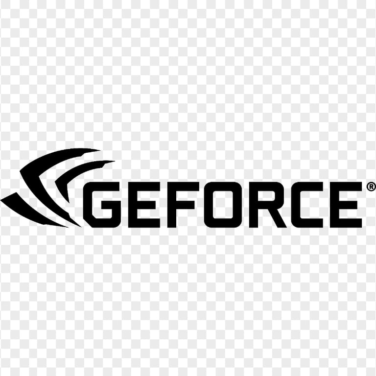 Geforce Nvidia Black Logo HD PNG | Citypng