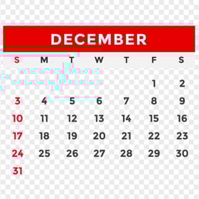 December 2023 Graphic Calendar FREE PNG | Citypng