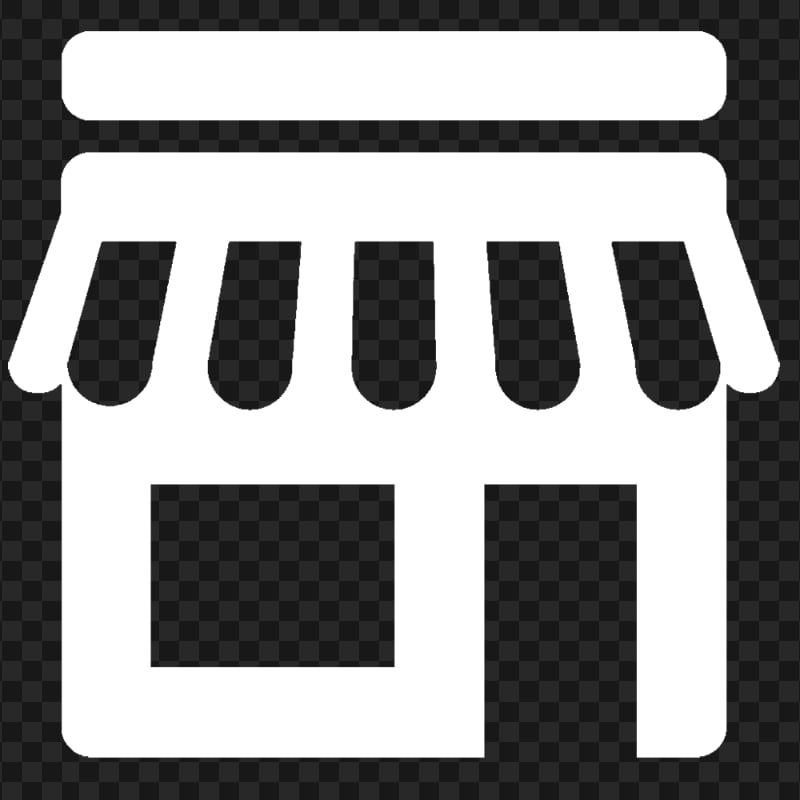 Store Market Shop White Icon PNG IMG | Citypng